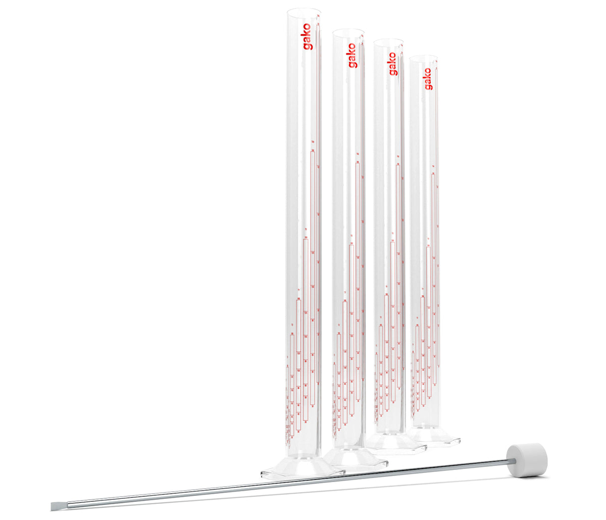 gako MedCaps Glass cylinder set - incl. tamper tool & glass cylinder b – gako-shop